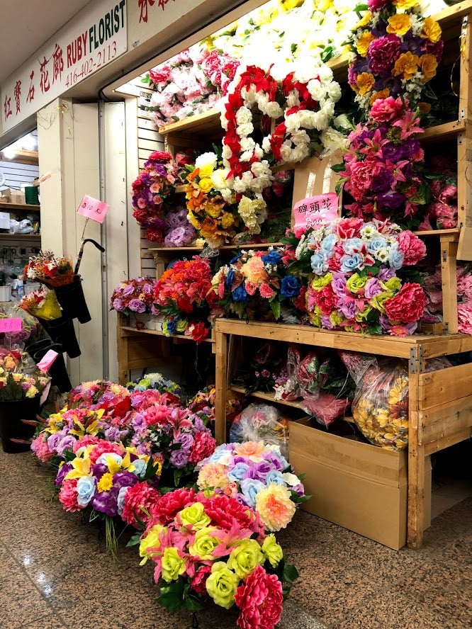 墓碑花飾 - Yellow 黃色 – Ruby Florist 紅寶石花廊